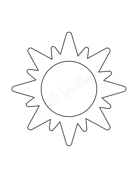 Sun Templates Lots Of Shapes And Sizes Cassie Smallwood