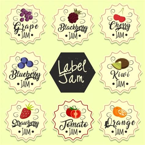 Fruit Jam Label Vector Vectors Free Download 12005 Editable Ai Eps
