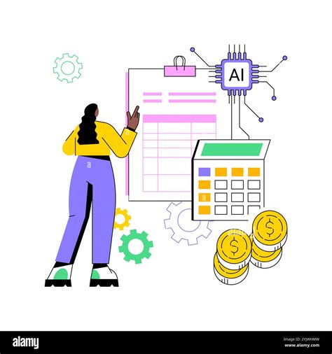 Ai Supported Invoice Processing Abstract Concept Vector Illustration Stock Vector Image Art