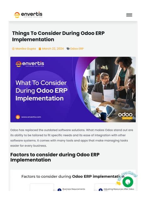 a step by step guide on how to complete odoo implementation process pdf operating systems