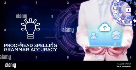 Conceptual Caption Proofread Spelling Grammar Accuracy Business Concept Reading And Marking