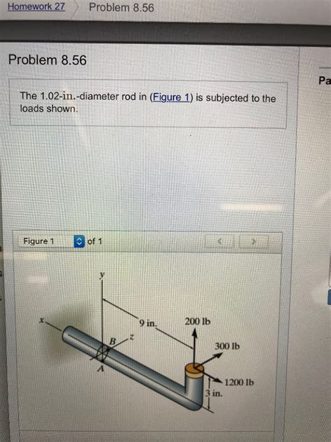 Solved Problem Asks To Determine The State Of Stress At Chegg