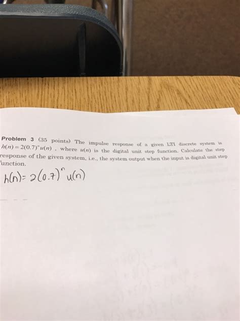 Solved The Impulse Response Of A Given LTI Discrete System Chegg