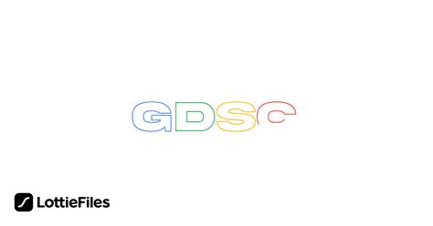 Free Gdsc Text Animating Animation By Bhaskar Wary Lottiefiles
