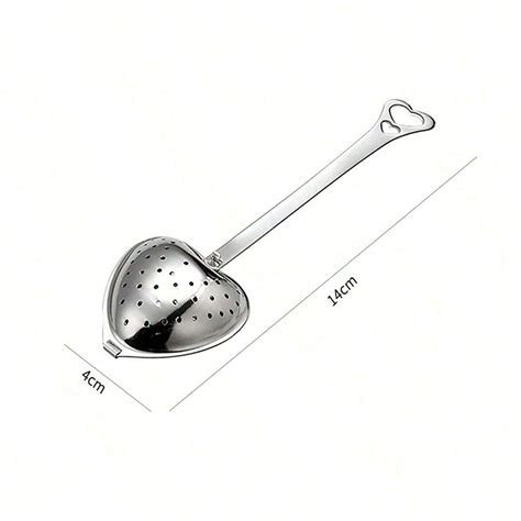1 Pcs Stainless Steel Heart Shaped Tea Strain Mesh Tea Ball Strainer Tea Maker Multi Purpose Tea