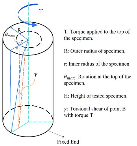 Diagram Of The Concept For Torsional Strain In A Fixed Free Hollow