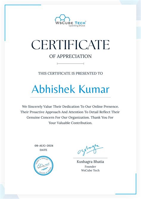 Abhishek Kumar On Linkedin I Am Thrilled To Announce To That I Have