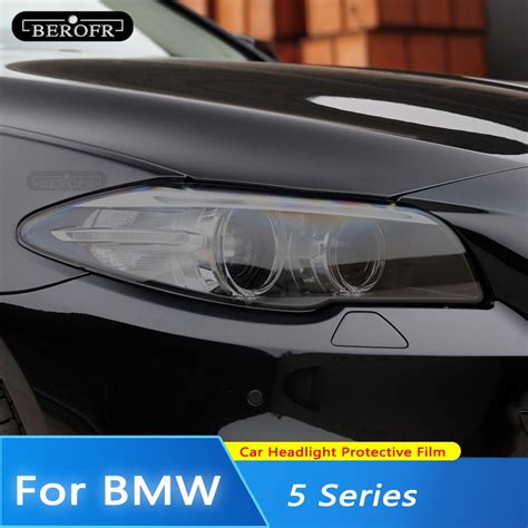 자동차 헤드라이트 색조 스모크 블랙 보호 필름 투명 Tpu 스티커 Bmw 5 시리즈 F10 F11 G30 G31 Gt F07