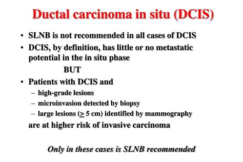 Ppt Contraindications To Sentinel Lymph Node Biopsy Powerpoint