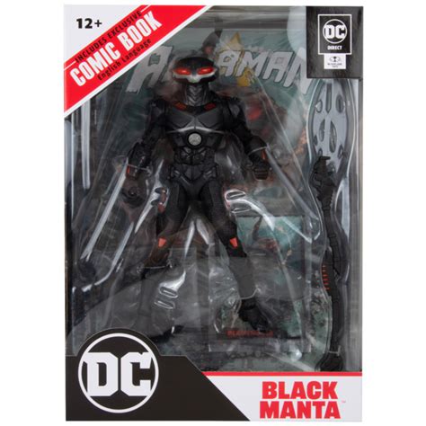 Aquaman Black Manta Page Punchers 7” Scale Action Figure With Comic