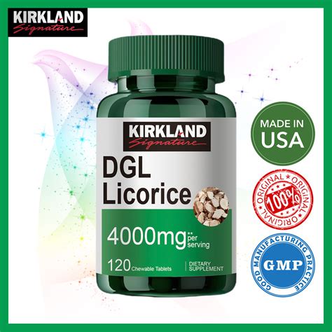 Kirkland Dgl Licorice Chewable Tablets Deglycyrrhizinated Licorice Root