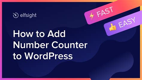 How To Add Number Counter To Wordpress Youtube