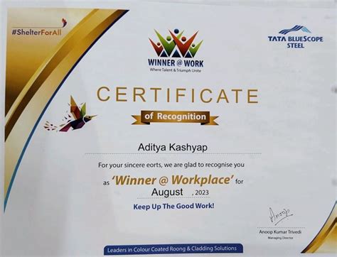 Aditya Kashyap On Linkedin Careermilestone Thankful