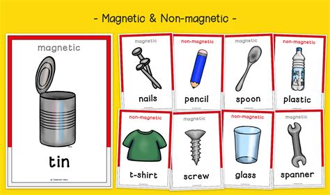 Magnetic And Non Magnetic Objects Picture Cards Ks2 Magnets Primary