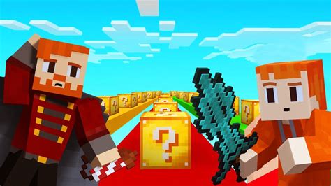 Serta Abi Vs Vefa Karde Minecraft Lucky Block Youtube