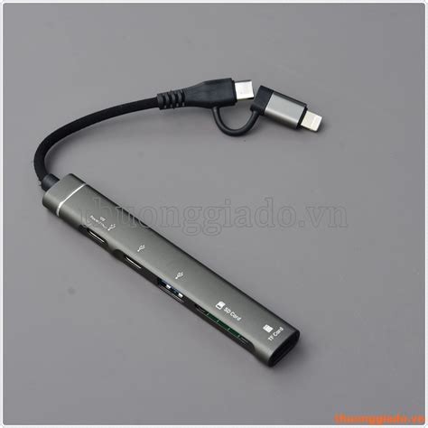 Lightning Type C To Combo Usb Hub 5 In 1