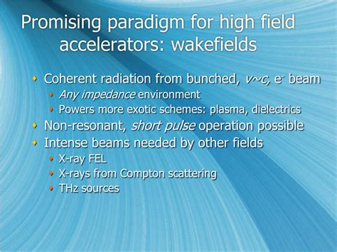 Ppt Wakefield Acceleration In Dielectric Structures Powerpoint