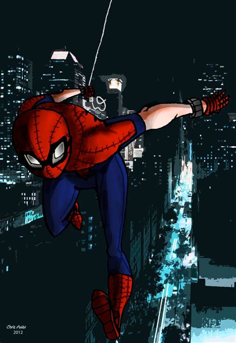 Spider Man Swingin Nightlife By Df16 On Deviantart