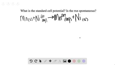 ⏩solved For Each Reaction Listed Determine Its Standard Cell… Numerade
