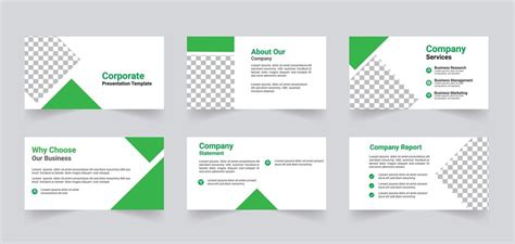 기업 비즈니스 프레젠테이션 템플릿 디자인 프리미엄 벡터