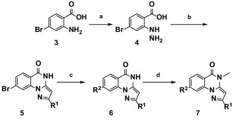 Scheme 1 Reagents And Conditions A Nano2 Hcl Sncl2 5 ⁰c To Rt