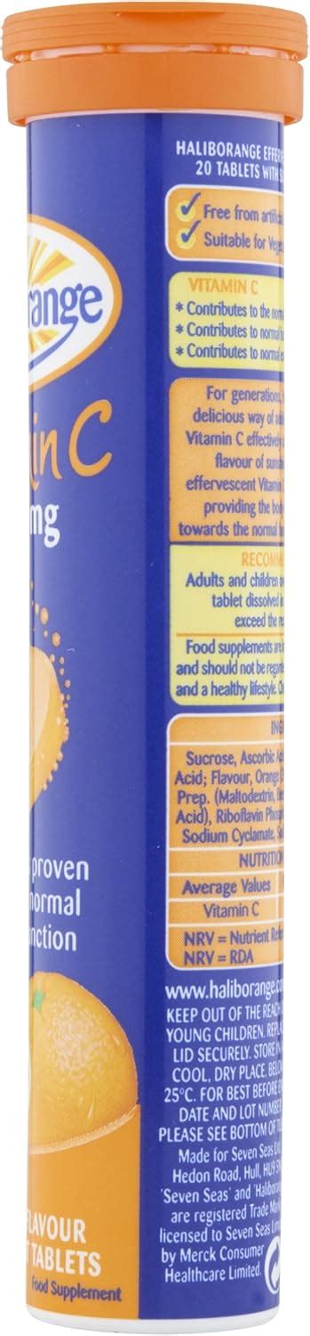 Haliborange Orange Effervescent Vitamin C Tablets Count Pack Of BigaMart