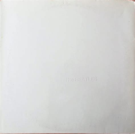 Beatles White Album Cover Artwork