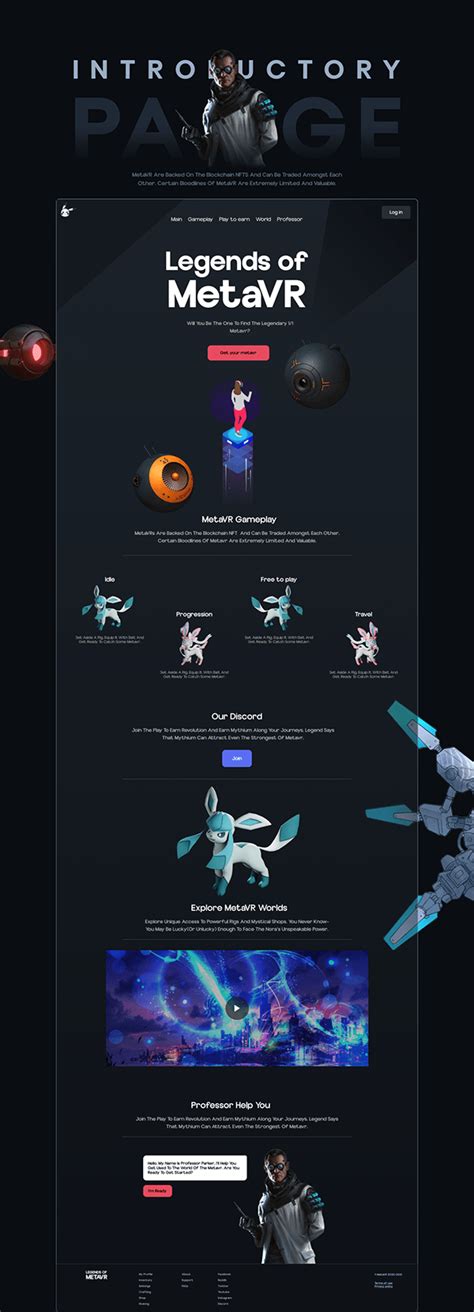Nft Game Project Uiux Design Metaverse On Behance