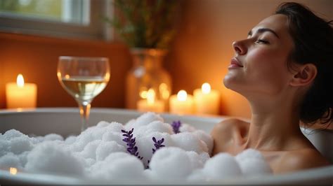 Dag Van Het Bubbelbad Geniet Van Luxe Ontspanning