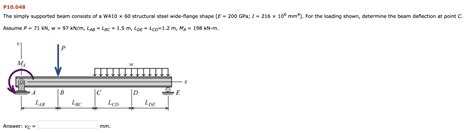 Solved Please Help To Do This Problem The Simply Supported Chegg