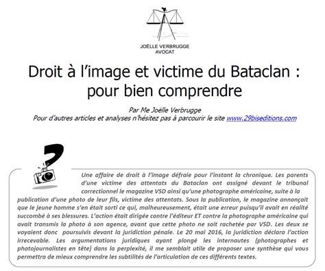 Droit à Limage Laffaire De La Victime Du Bataclan Décryptage