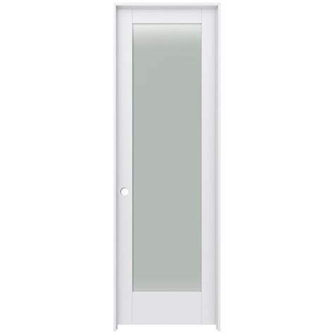 Jeld Wen Moda 1011 24 In X 96 In Primed 1 Panel Square Frosted Glass