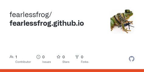 Github Fearlessfrog