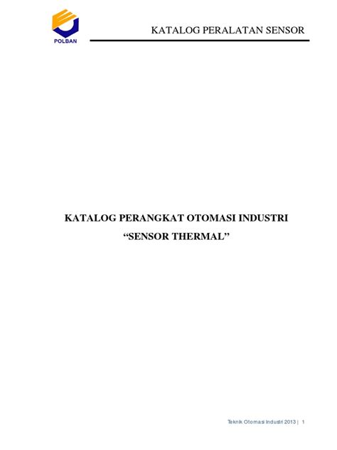 Tugas Katalog Sensor Pdf Radio Frequency Identification Thermocouple