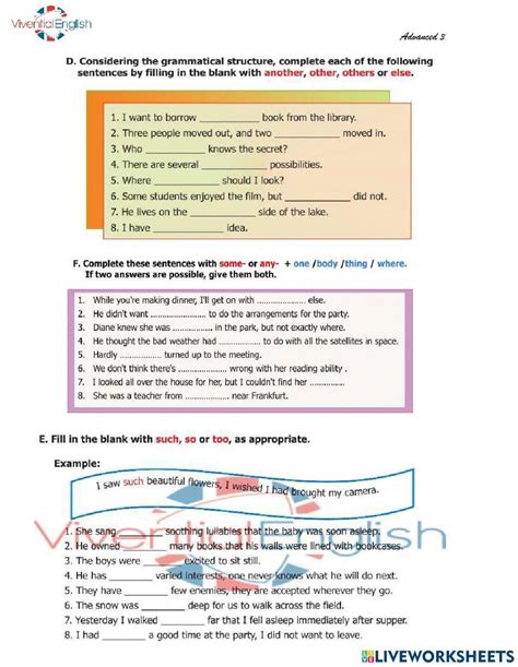 Determiners English As A Second Language Esl Activity Live Worksheets