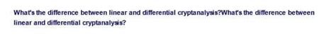 Answered Whats The Difference Between Linear Bartleby