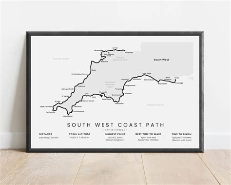 South West Coast Path Poster