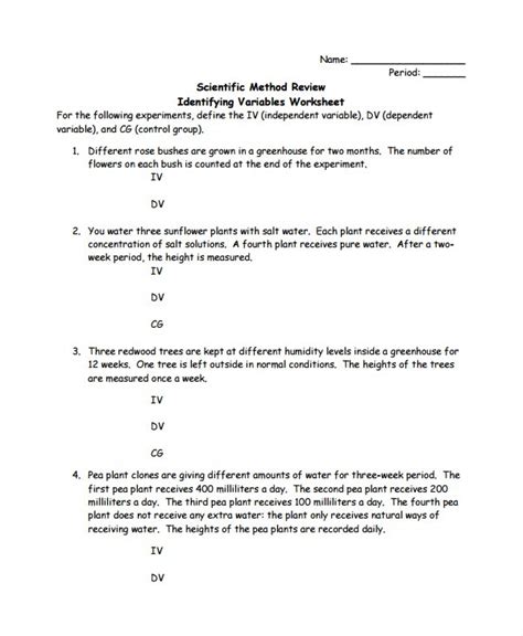 Controls And Variables Part Answer Key Top