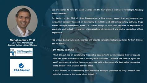 Siddharth Parulkar On Linkedin Super Excited To Have You Onboard Dr Manoj Jadhav Look Forward To…