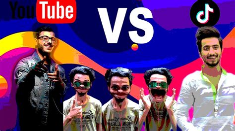 YOUTUBERS VS TIKTOKERS YouTube