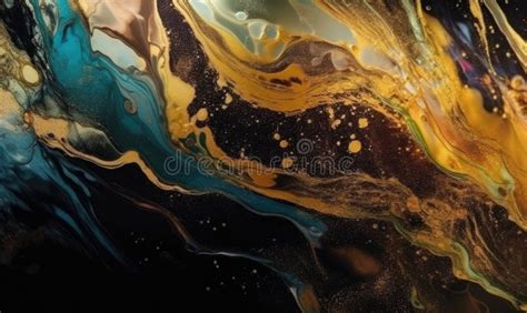 With Vibrant Colors And Flowing Shapes The Abstract Fluid Art Created A
