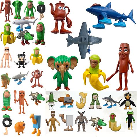 12 Pieces Set Tung Tung Tung Sahur Action Figure Tralalero Tralala Toy