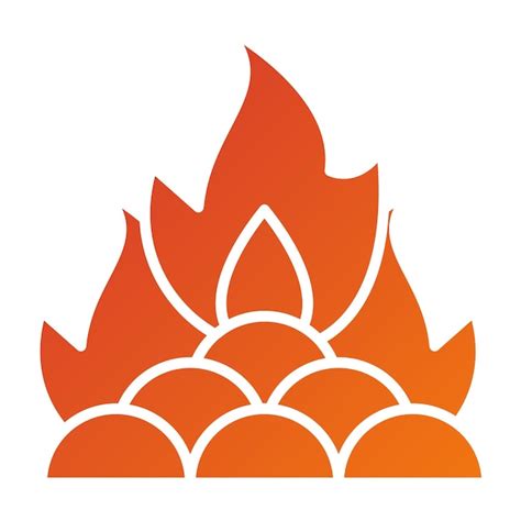 Premium Vector Bonfire Icon Style