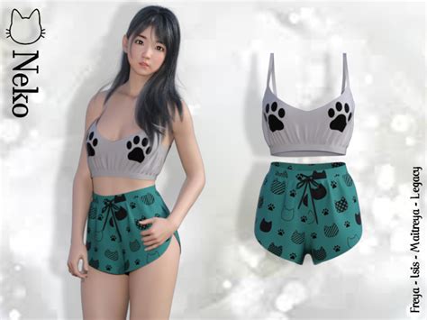 Second Life Marketplace Neko Sleep Well Outfit 1