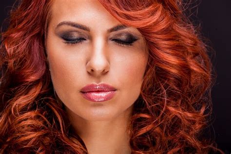 Premium Photo Beautiful Red Hair Woman