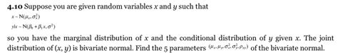 Solved Suppose You Are Given Random Variables X And Y Chegg