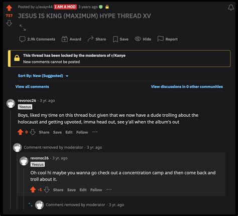 Antisemitism In This Sub Or From Kanye Isnt New Rkanye