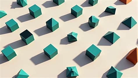 Free Geometric Teal Pattern Image Geometric Teal Cubes Download