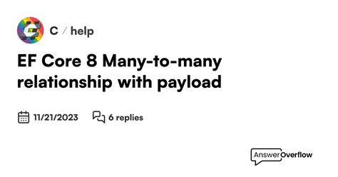 Ef Core 8 Many To Many Relationship With Payload C