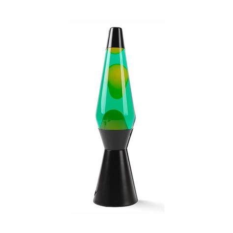 Lava Lamp Rocket Green With Yellow Lava Black Base I Total